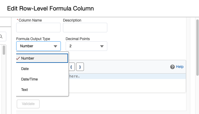Salesforce report formula